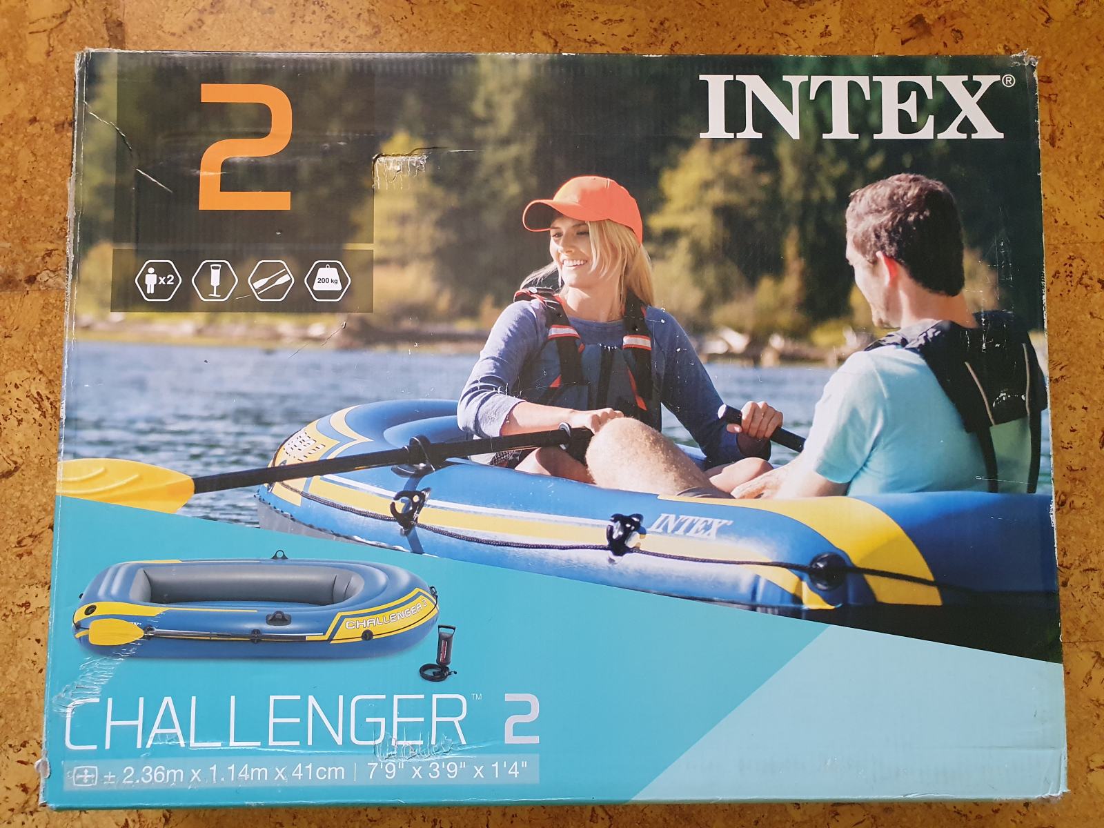 Napihljiv čoln Intex Challenger 2