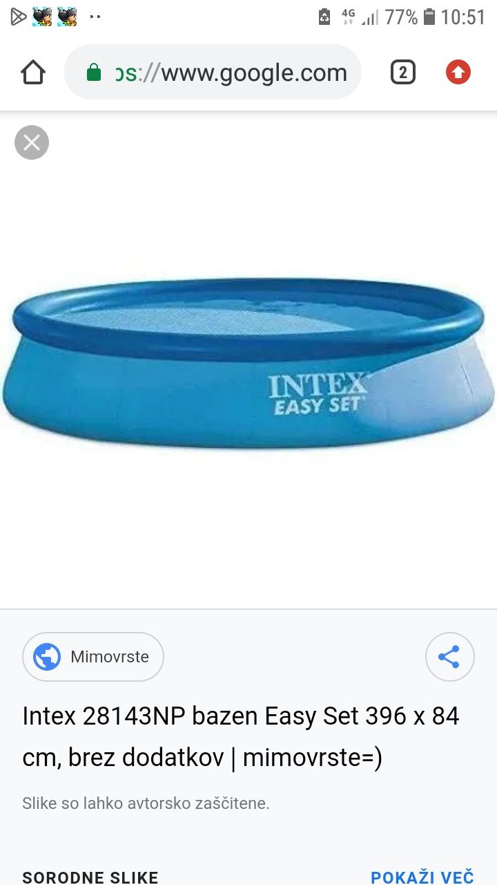 Bazen Intex 396 x 84 cm s filtrom