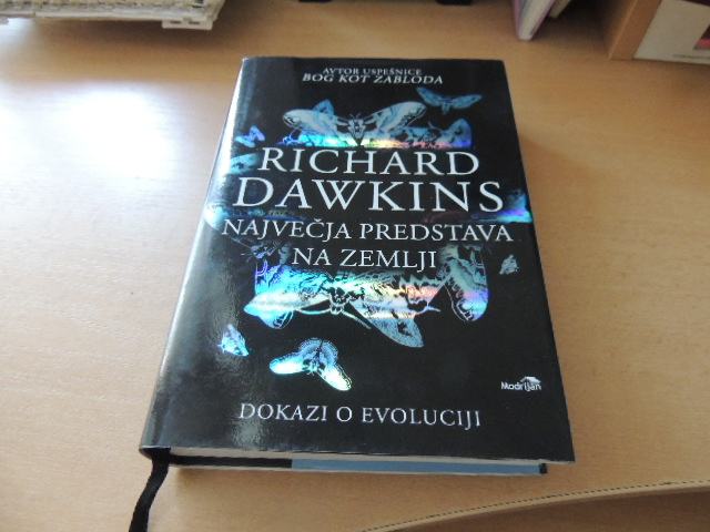 NAJVEČJA PREDSTAVA NA ZEMLJI: DOKAZI O EVOLUCIJI R. DAWKINS MODRIJAN