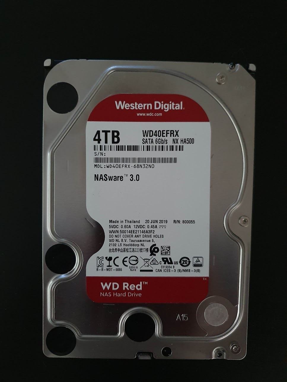 WD RED 4TB WD40EFRX CMR
