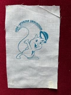 vintage našitek maskota Zagi, Univerzijada Zagreb 1987