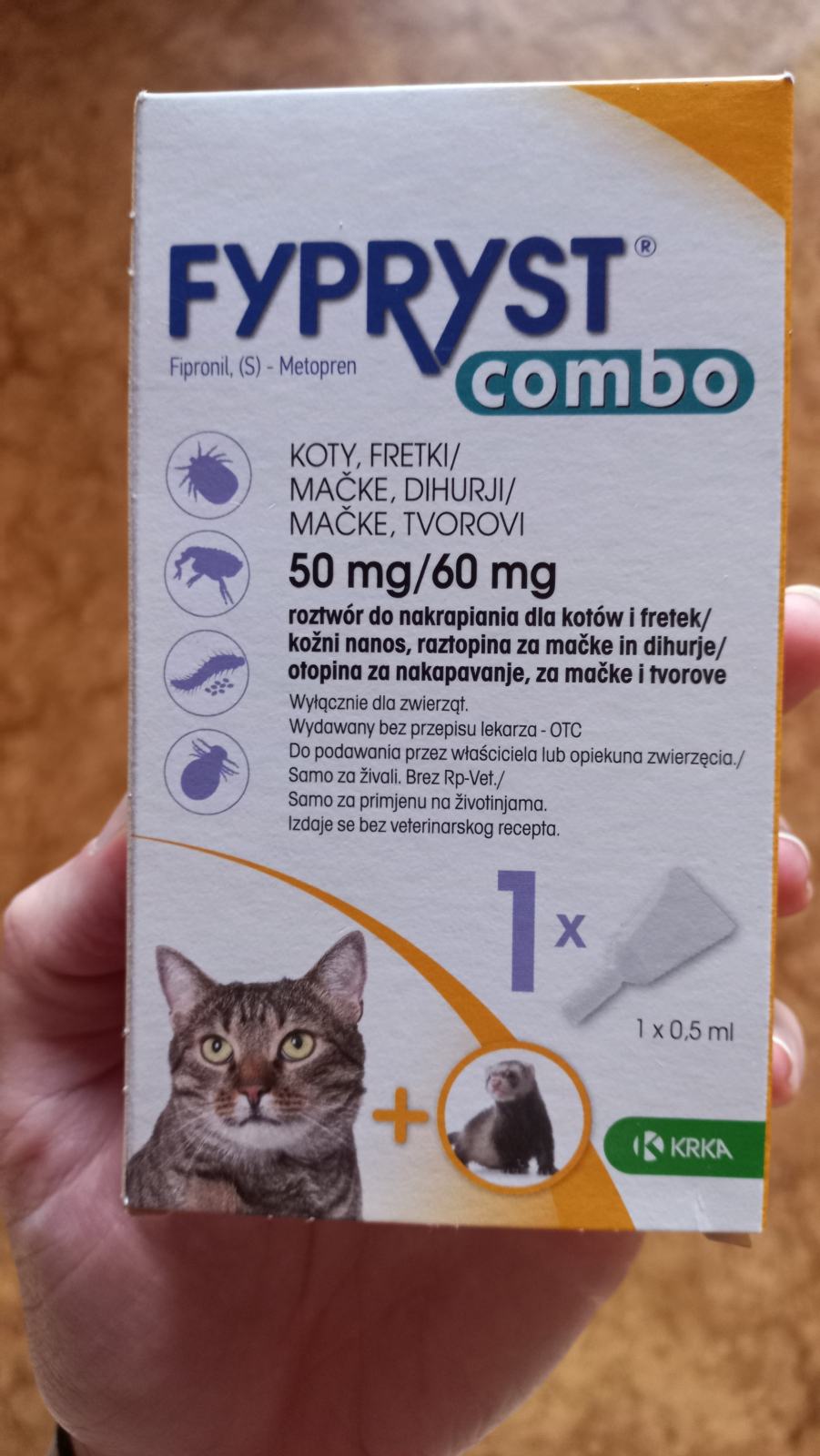 Fypryst COMBO za mačke - proti bolham in klopom