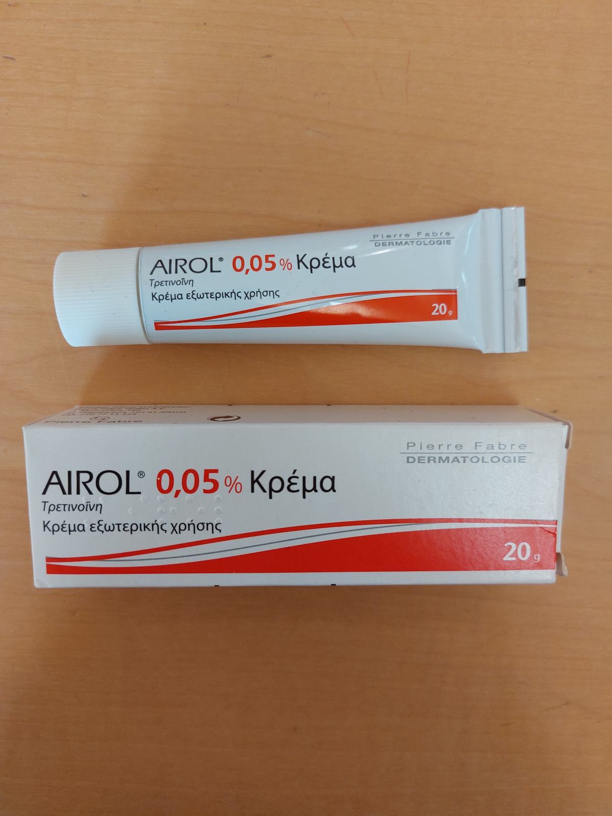 Airol (tretinoin 0,05%, Retin A krema)