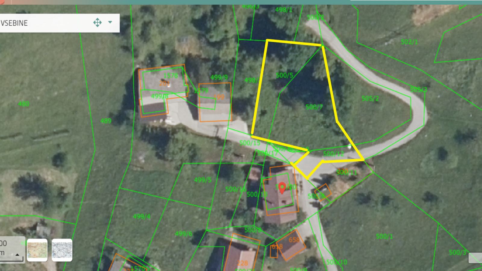 Lahomno, 915 m2 stavbno zemljišče