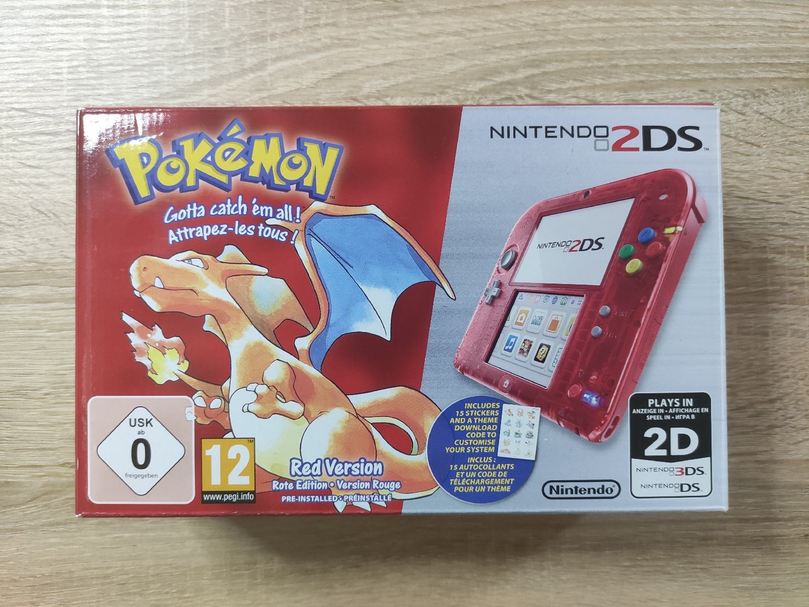 Nintendo 2DS Pokemon Red Edition