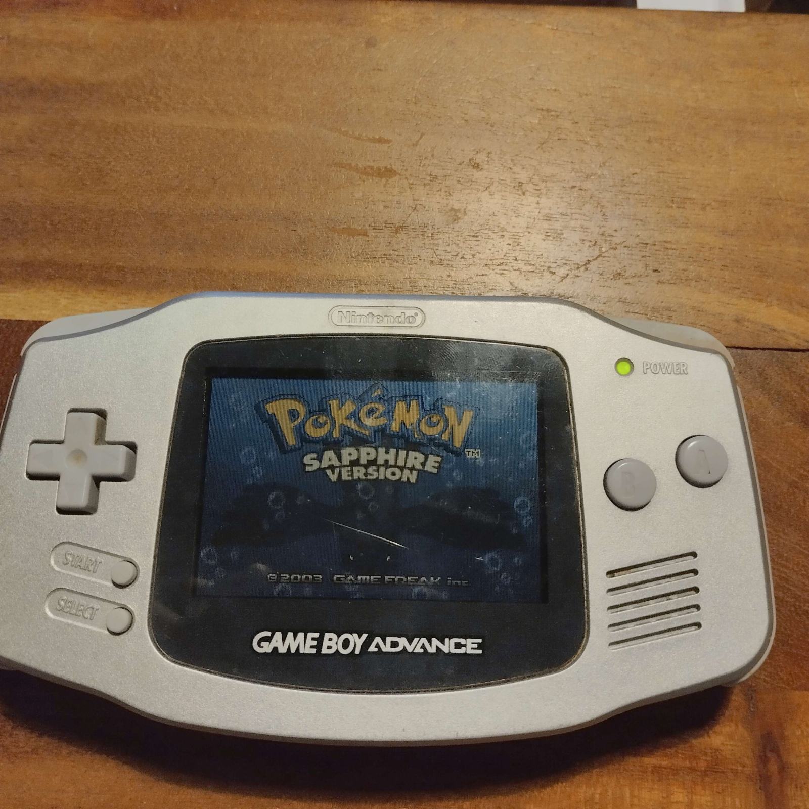 Silver Nintendo Game Boy Advance GBA