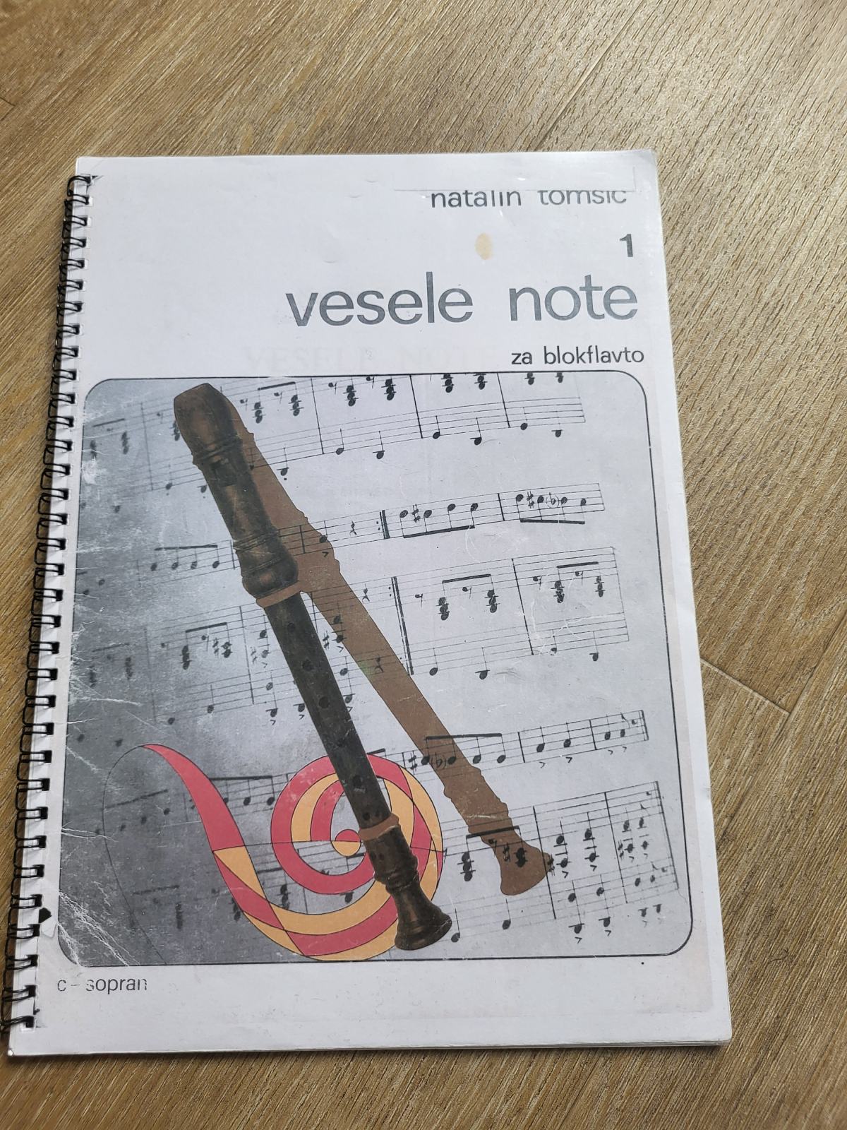 Vesele note 1 in 2 za kljunasto flavto