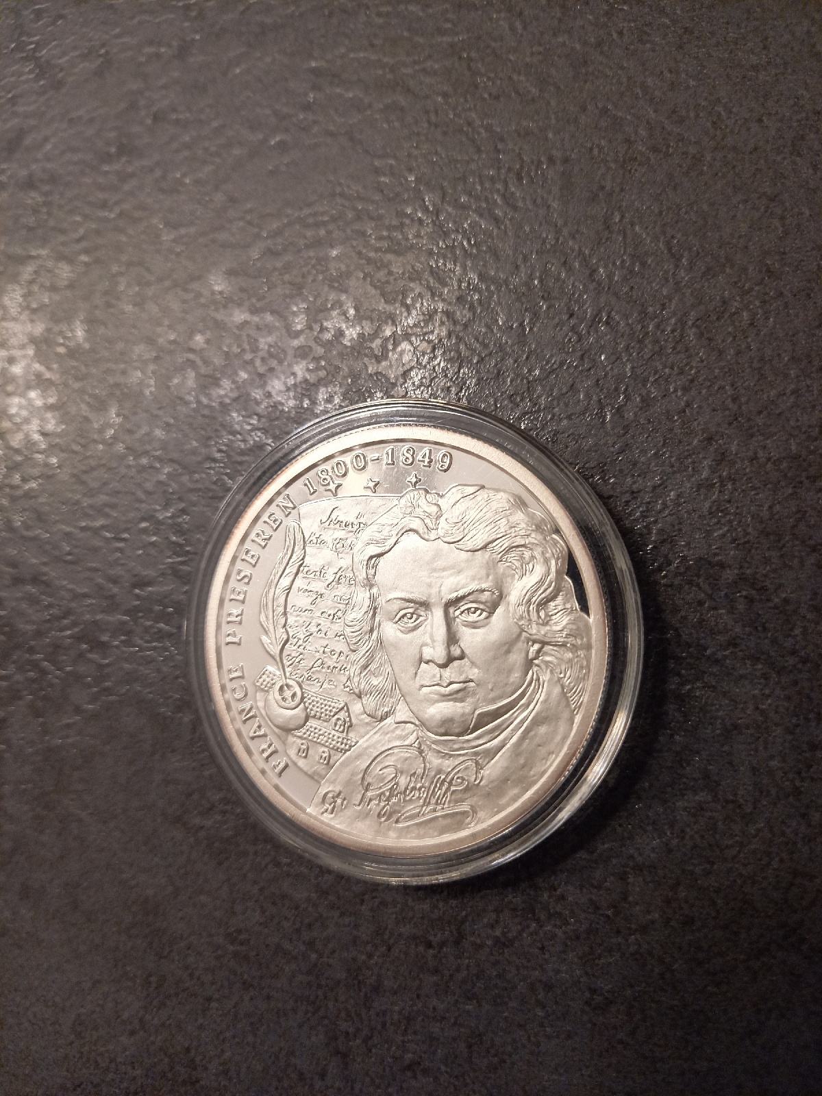 Srebrna medalja France Prešeren