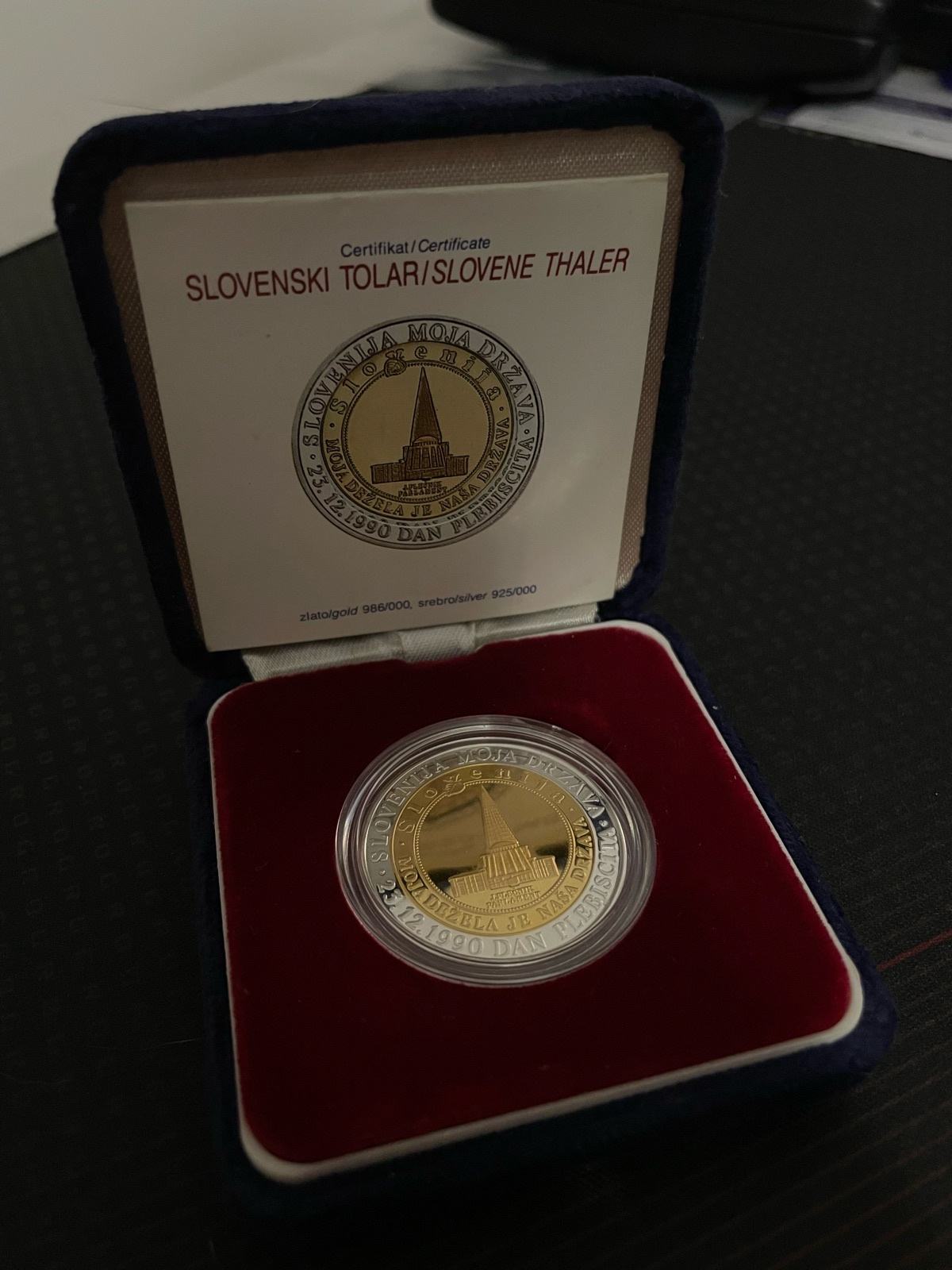 Zlati tolar - 1. zasedanje Slovenskega svet. kongresa 1991