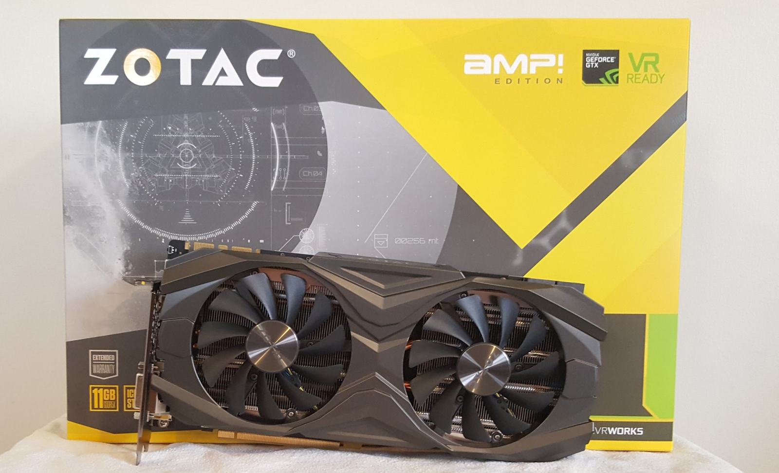 1080 ti Zotac GTX Nvida GeForce 1080ti AMP!