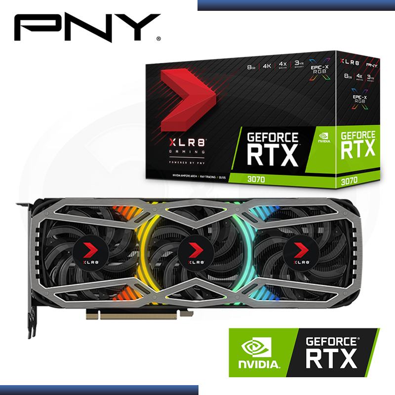 Nvidia PNY GeForce RTX 3070 8GB XLR8 EPIC-X RGB Grafična kartica