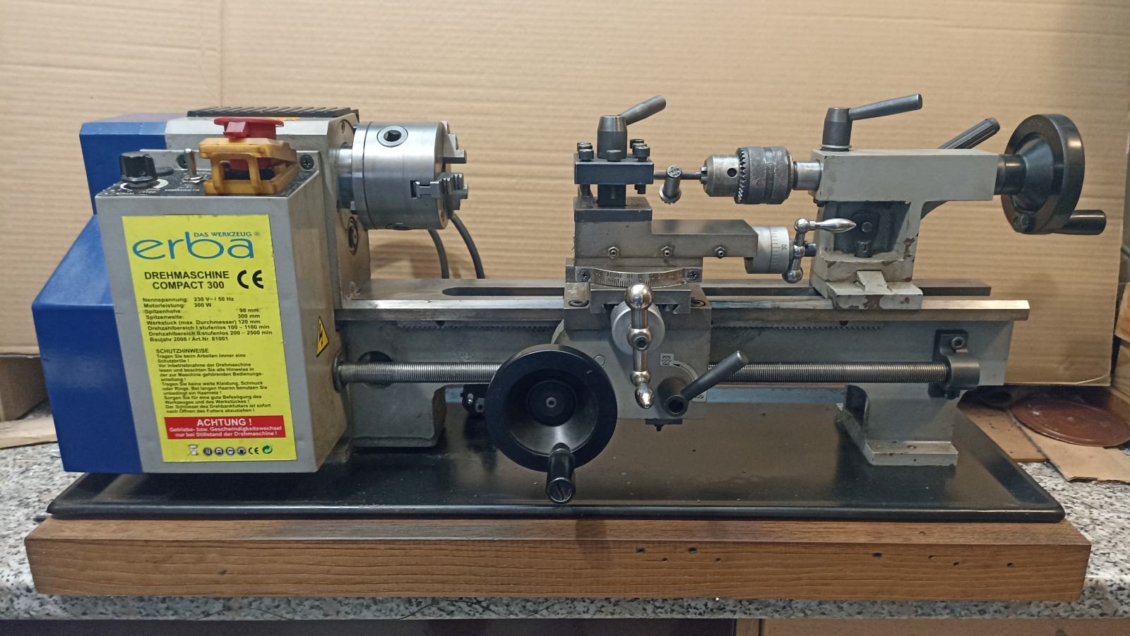 Namizna stružnica ERBA compact 300