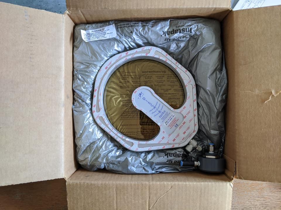 Rotirno okno za CNC stroj NOVO! - spin window (Visiport, Rotoclear)