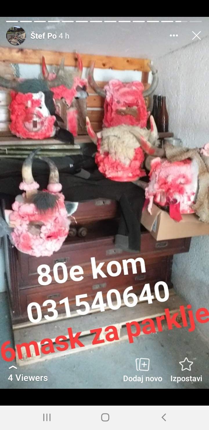 Obleka maska parkelj