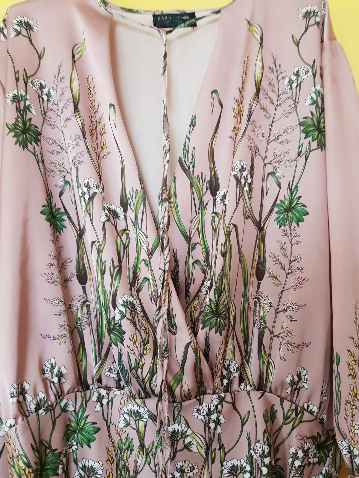 ZARA ROZA CVETLIČNI BODI XL