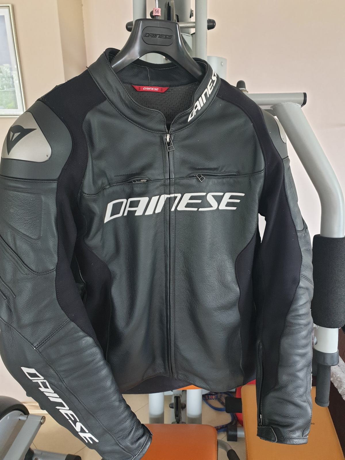Motoristična jakna - Dainese Racing 3, + ščitnik hrbta Dain Wave D1 G2