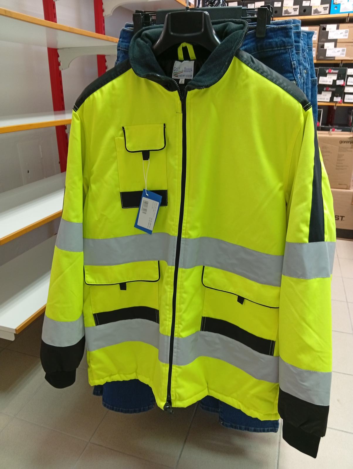 DELOVAN JAKNA ZIMSKA HI-VIS ZELO KVALITETNA