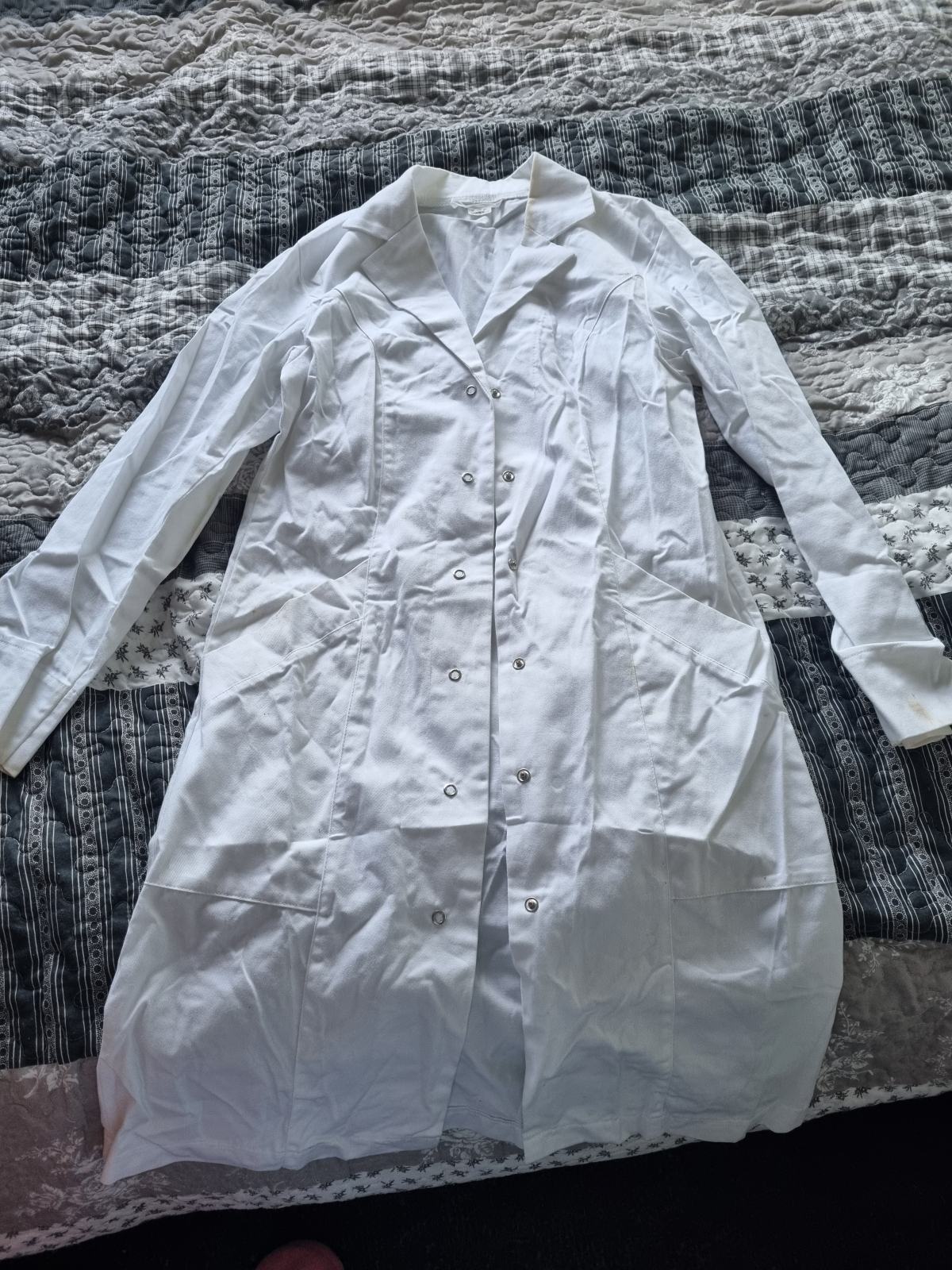 Ženska bela halja z neti št. 36 + žogica za pipetiranje