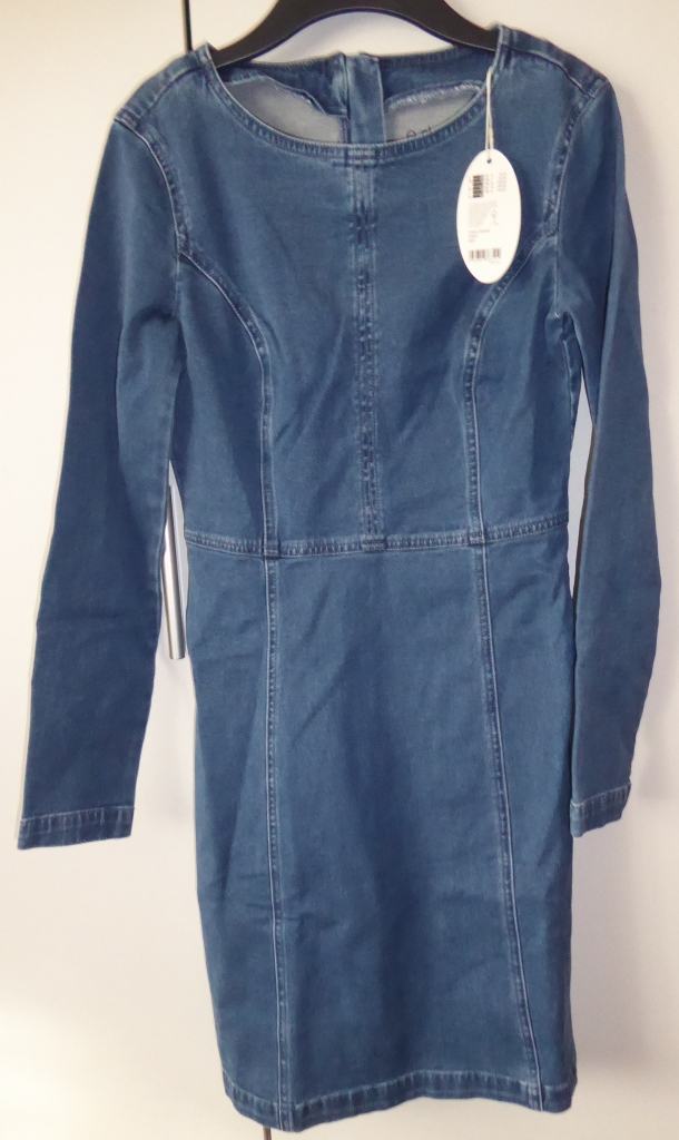 NOVA Esprit jeans obleka z dolgimi rokavi št. 34, XS, z etiketo