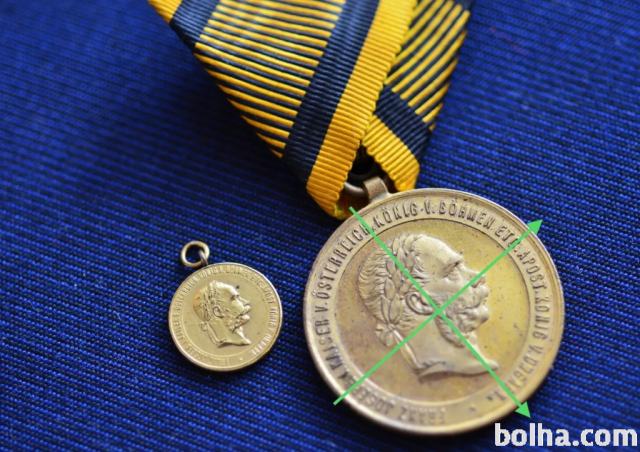 A.O. - miniatura Vojne medalje 1873 - original