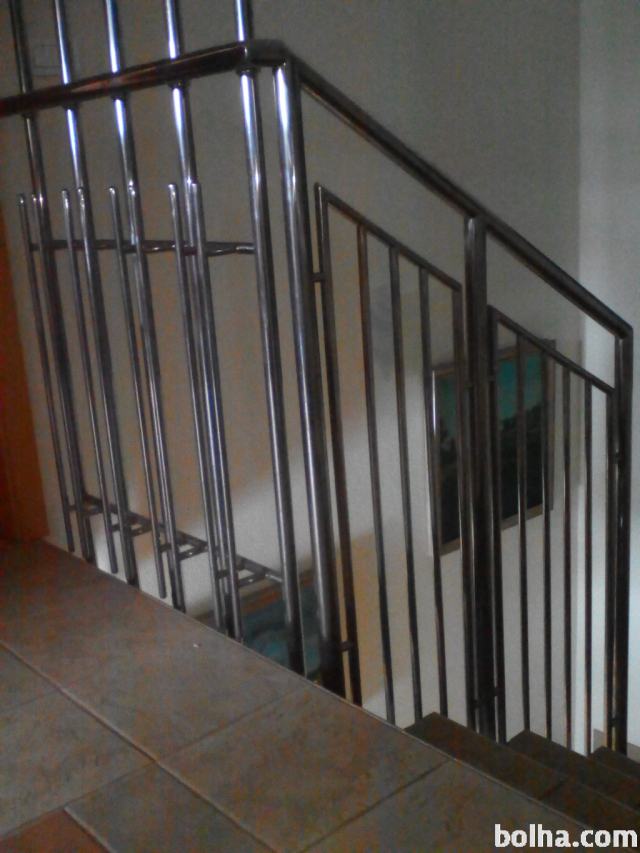 INOX OGRAJA ZA BETONSKE ZAVITE STOPNICE