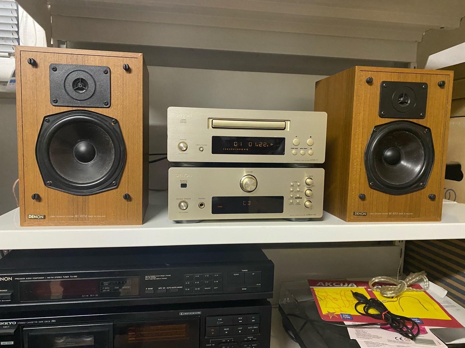 Denon HIFI stereo midi komponente, Denon UDRA-F05 in UCD-F01--PRODANO