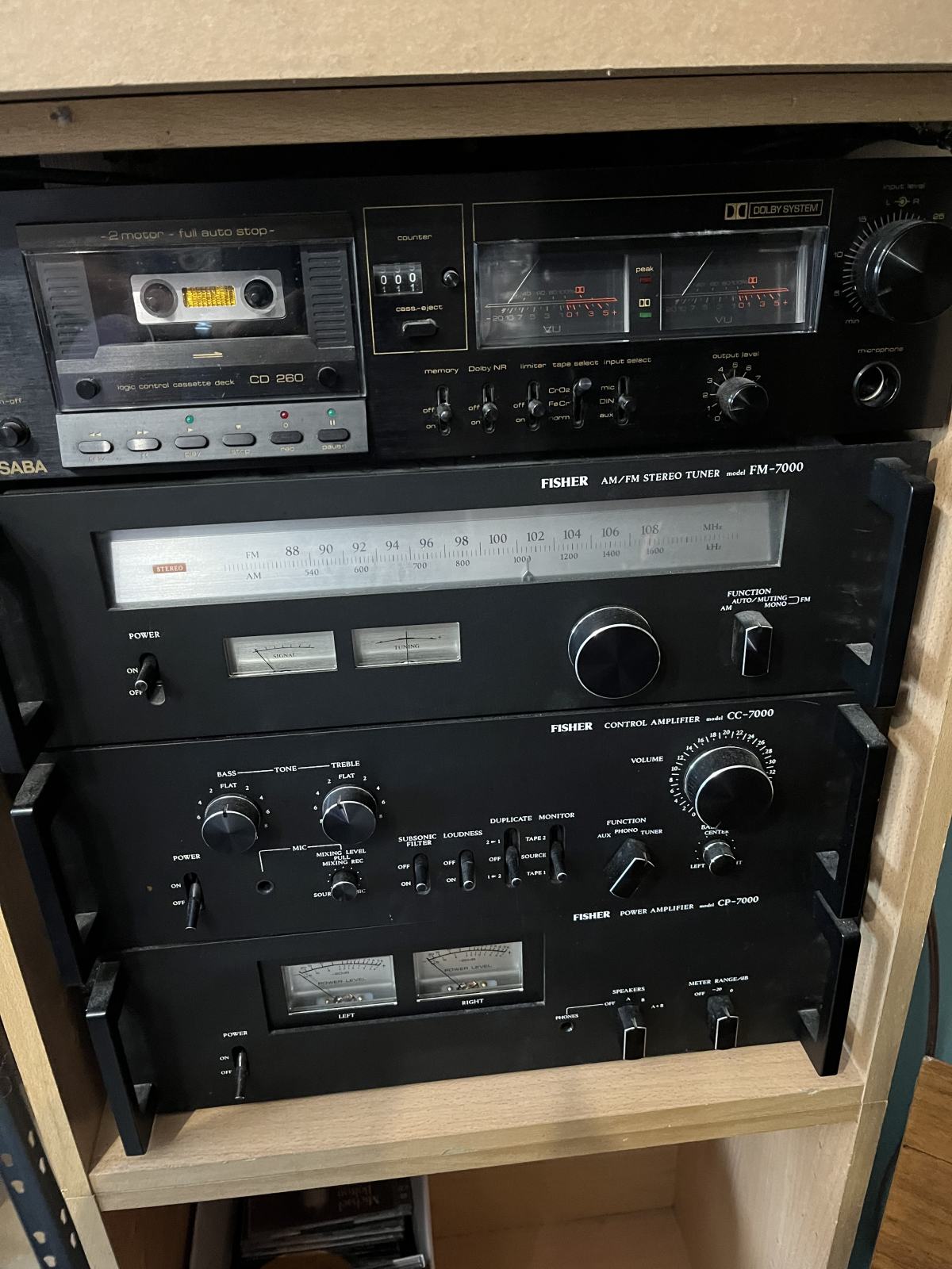 FISHER CC-7000 + CP-7000 + TR7000 black