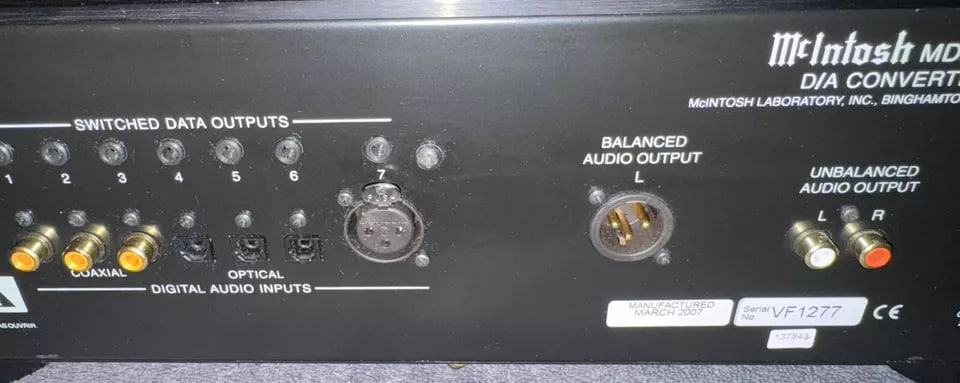 McIntosh MDA1000 Reference