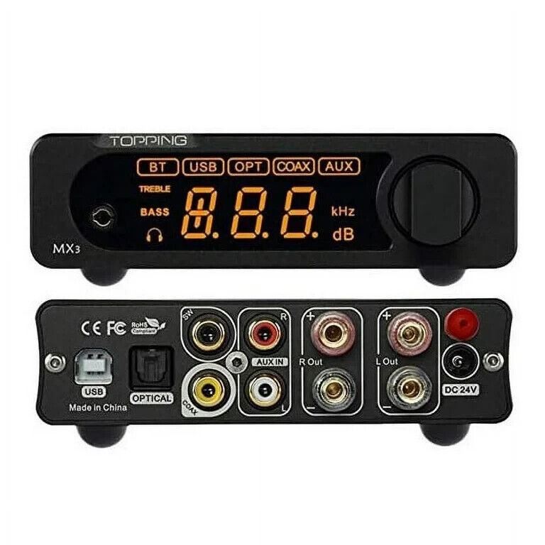 Ojacevalec in DAC Topping MX3 + Phono preamp Fosi X4