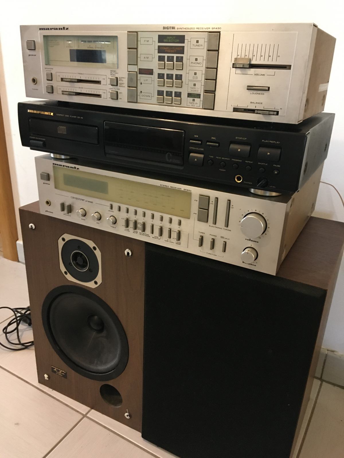 Marantz 2x receiver, Cd + Zvočnika