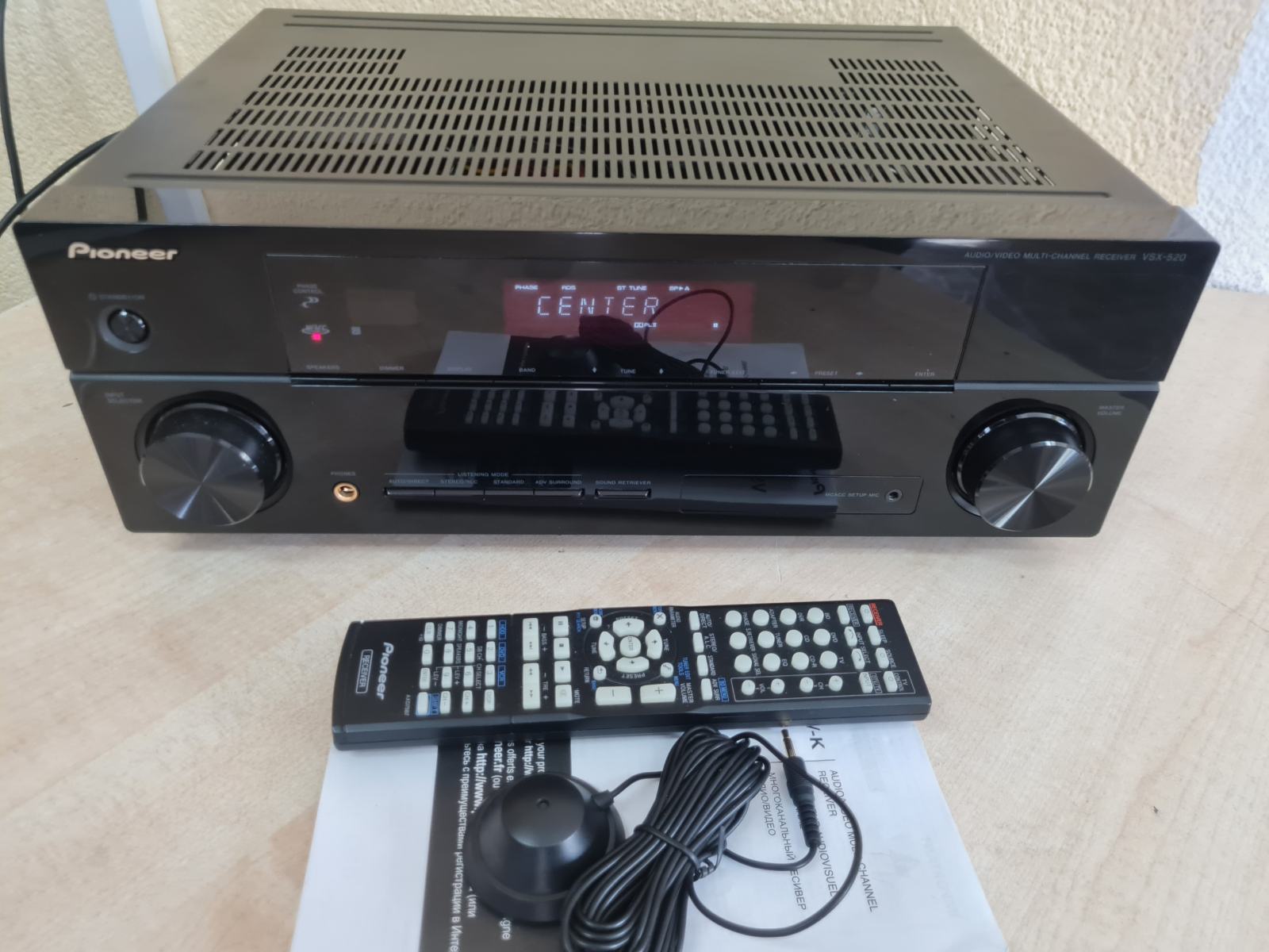 PIONEER VSX-520K, 5.1 receiver, hdmi, 3D