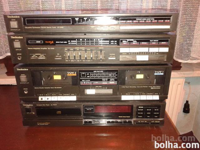 Technics ojačevalnik, radio, kasetar, CD predvajalnik