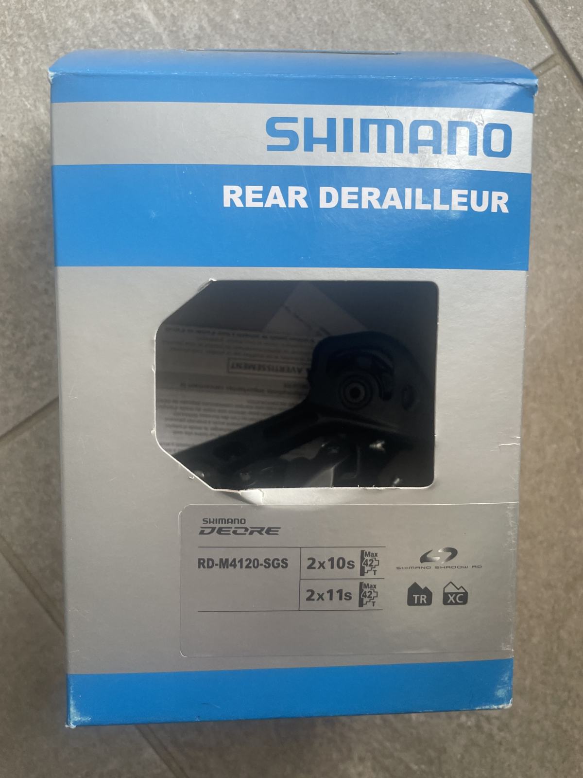 Shimano Deore RD-M4120 Rear Derailleur - Shadow RD | 2x10/11-speed | l