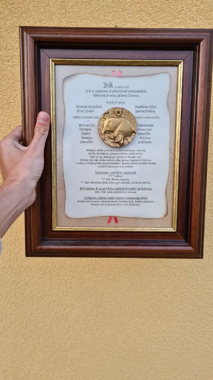 Lesen okvir bik simbol sreče / darilo