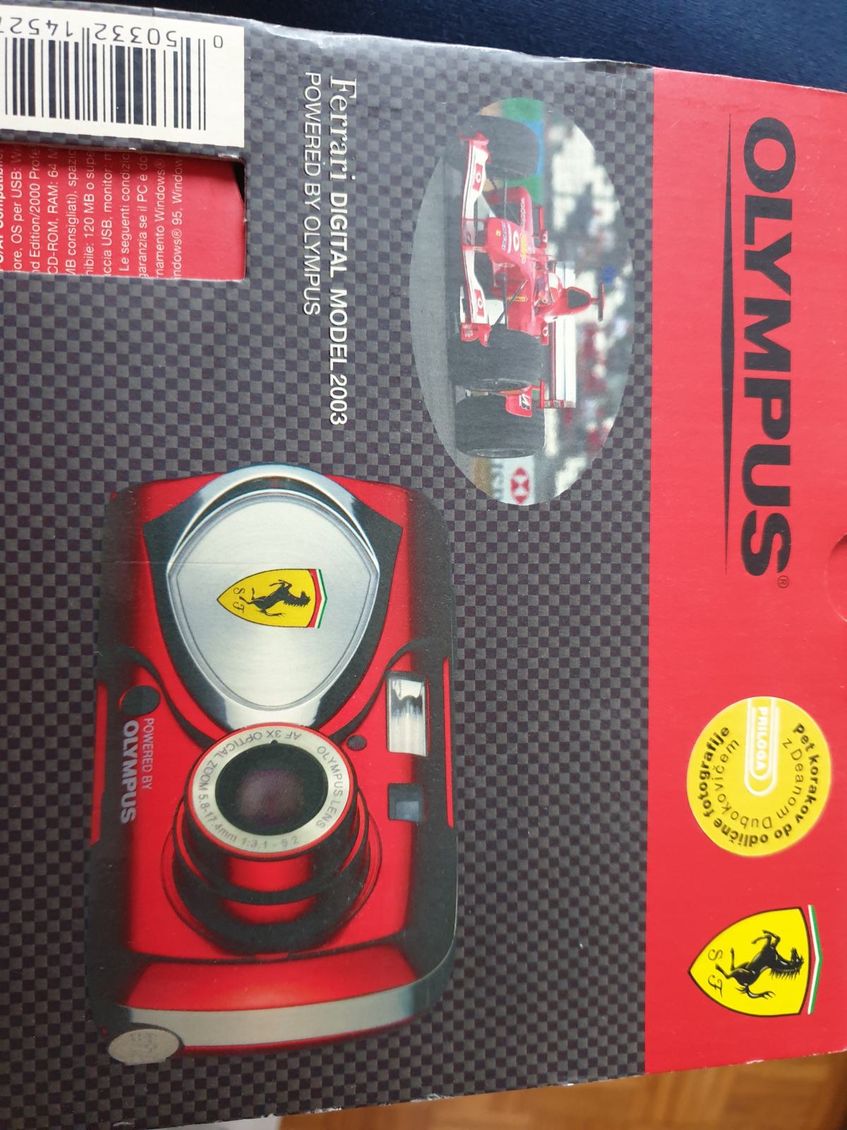 OLYMPUS FERRARI DIGITAL MODEL 2003