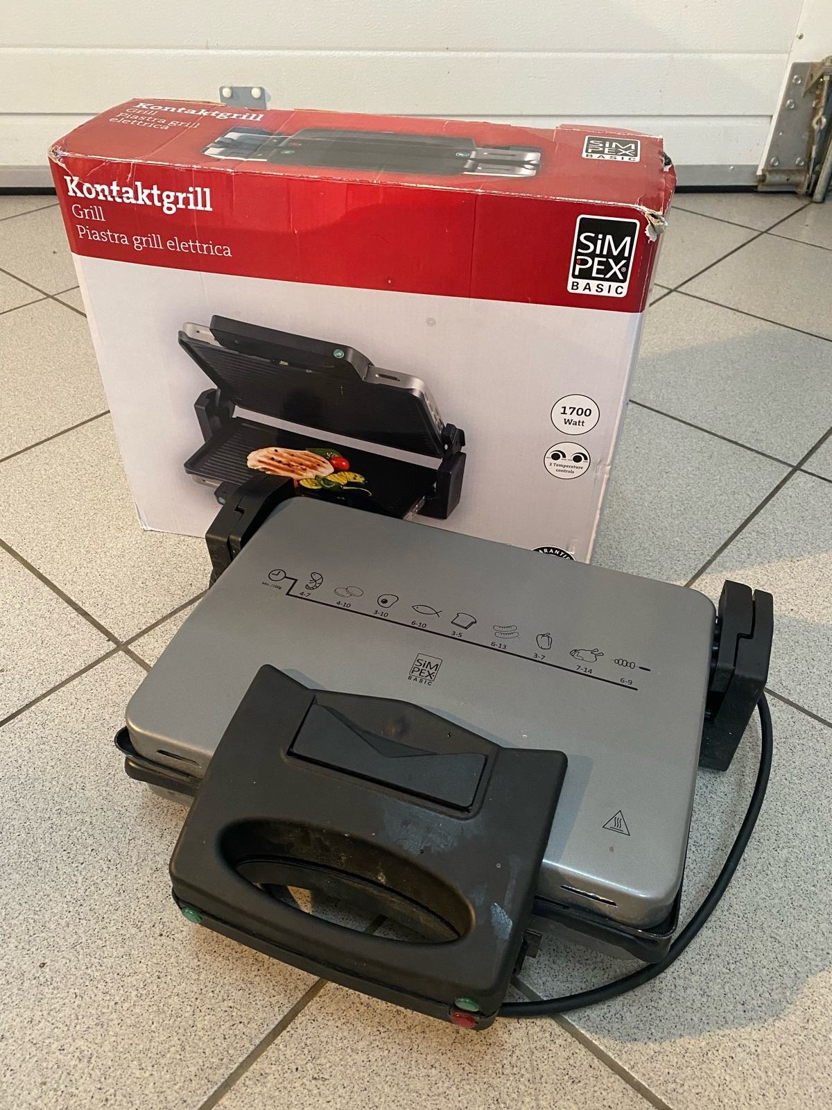 Kontaktni žar, opekač, toaster