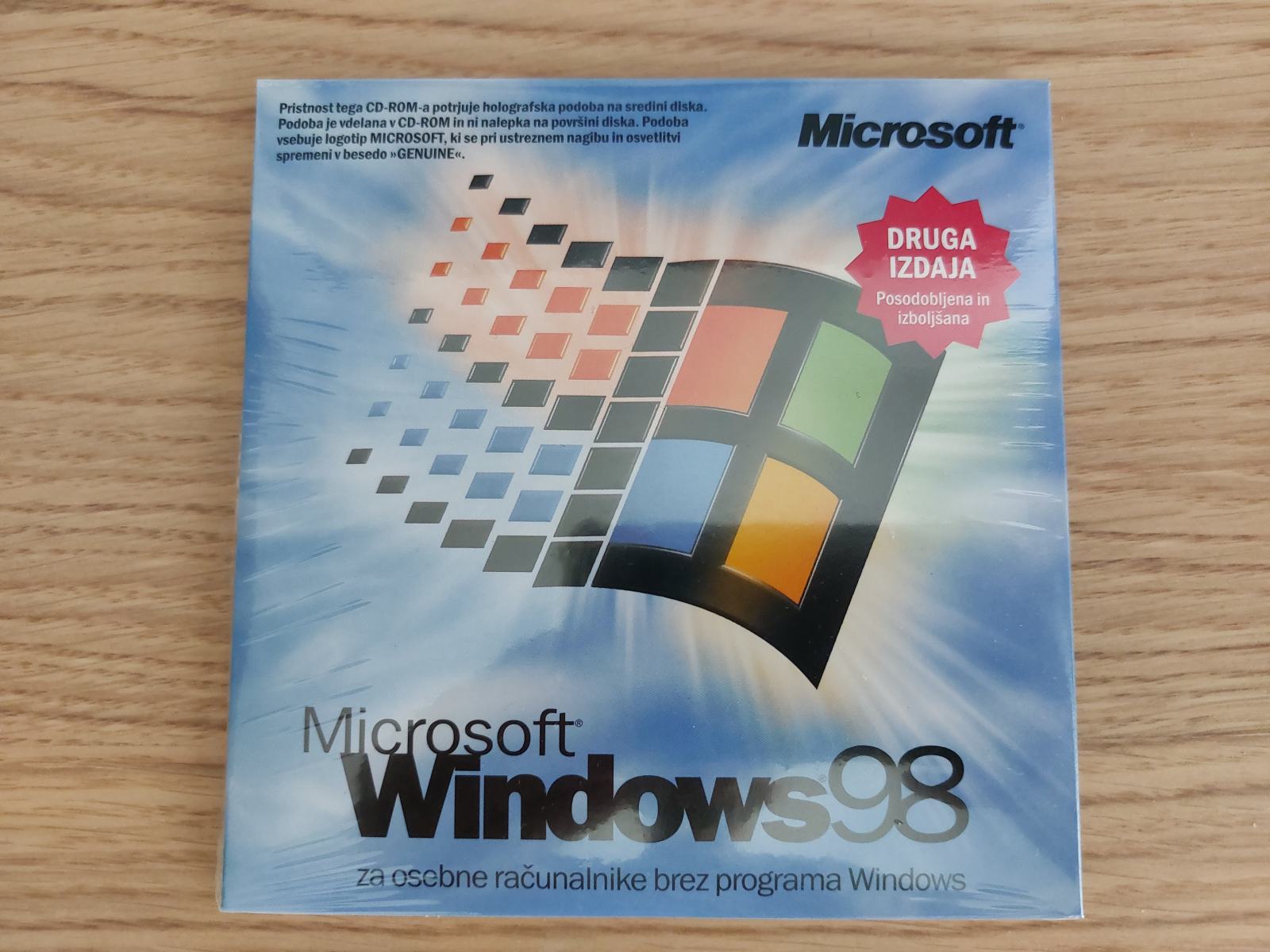 WINDOWS 98 CD - RETAIL ZAPAKIRAN
