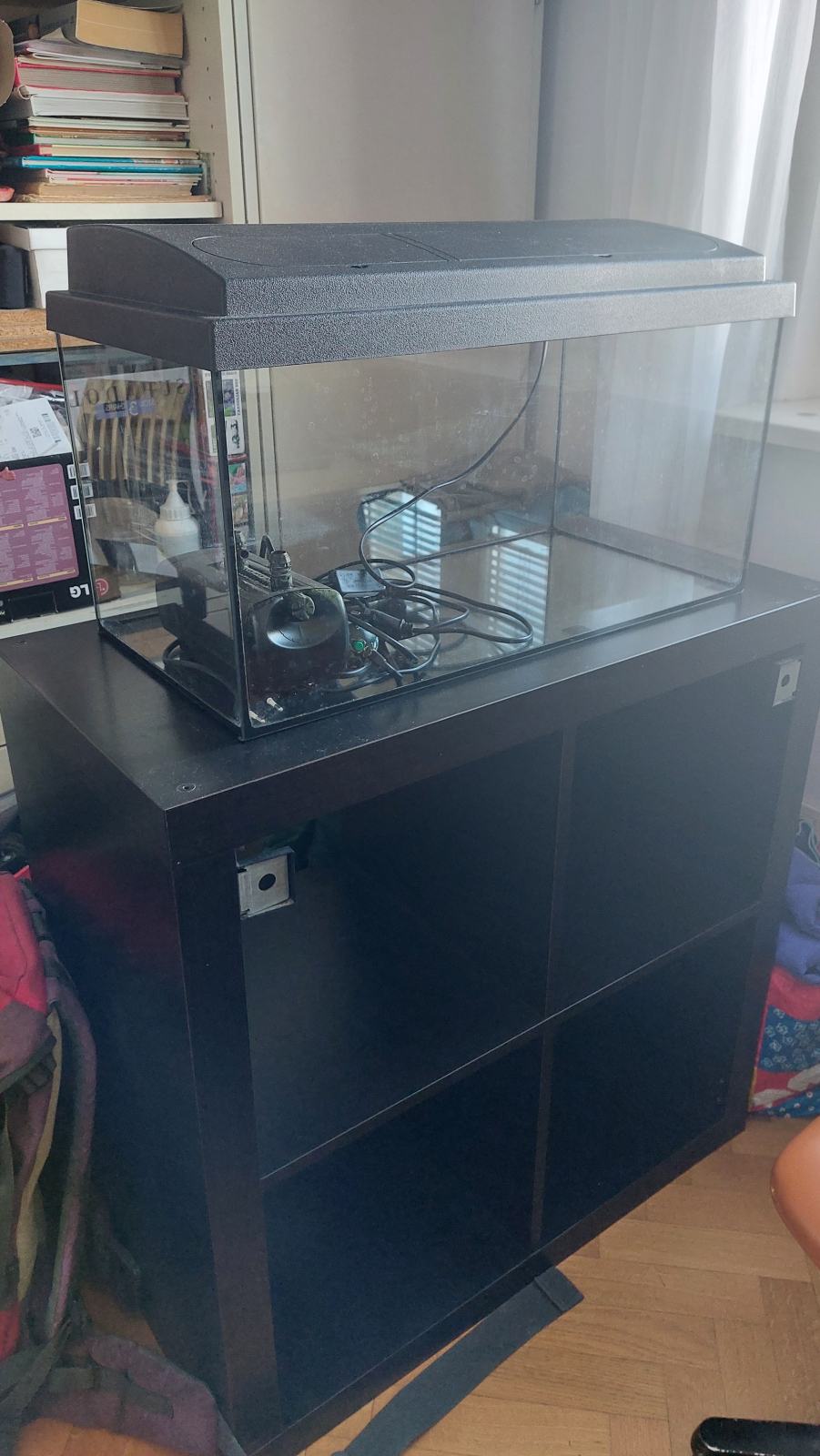 akvarij za ribe ali terarij 50 L