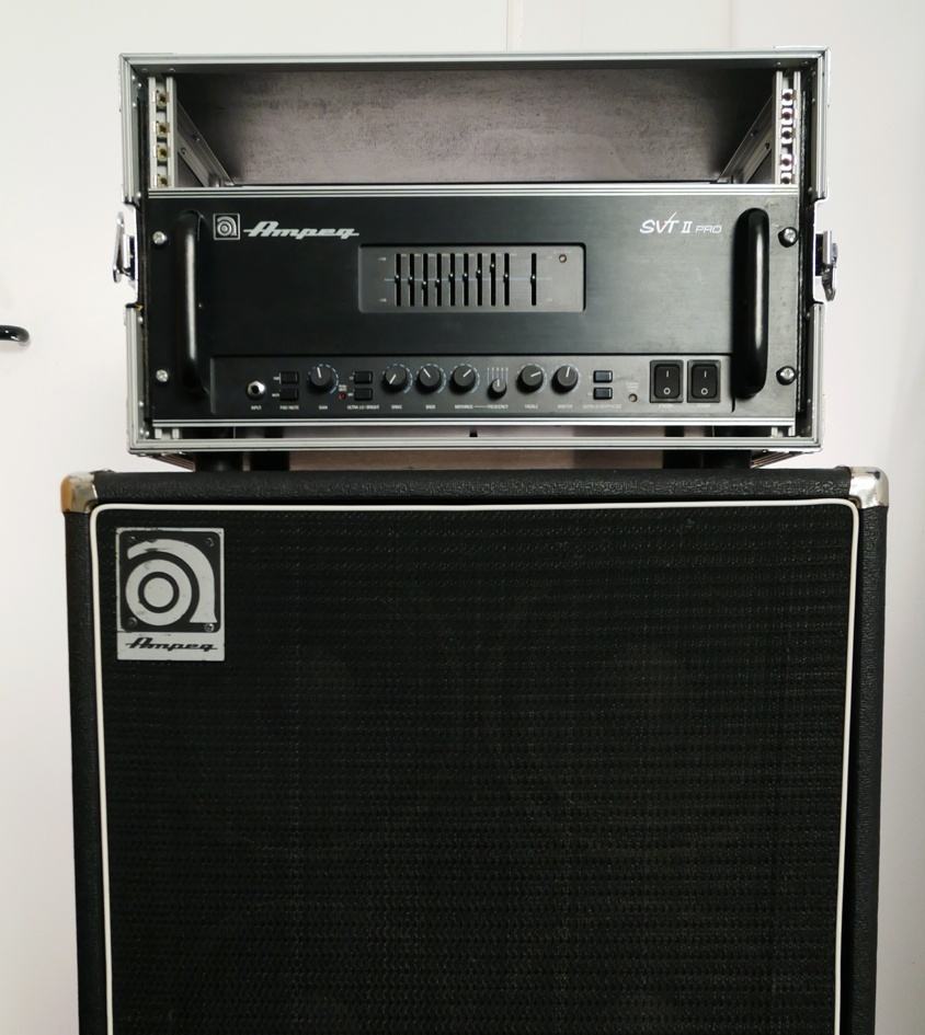 Ampeg SVT pro II USA(BLUE) + box in Cobra rack