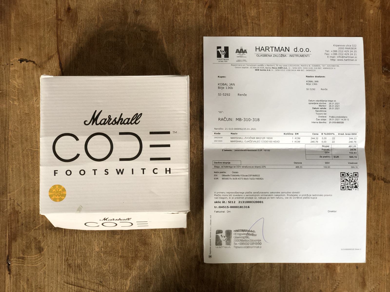 Marshall Code Footswitch