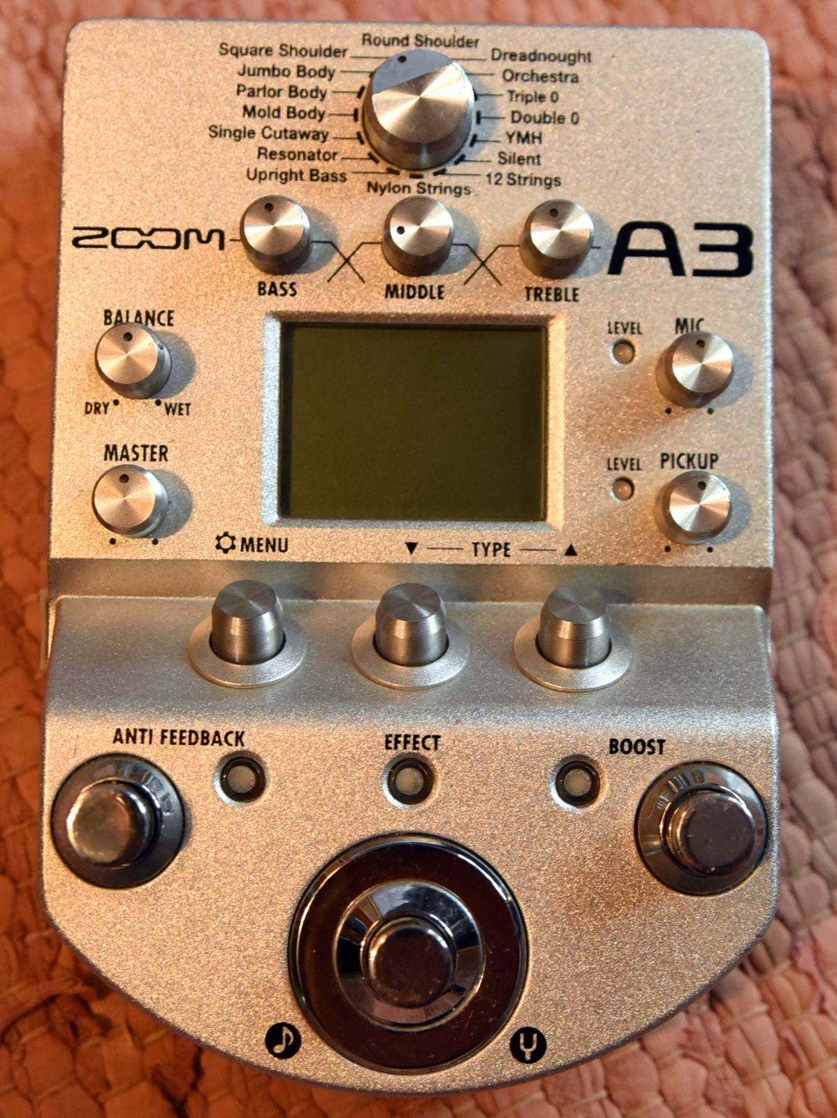 Zoom A3 Acoustic Guitar Pre-Amp