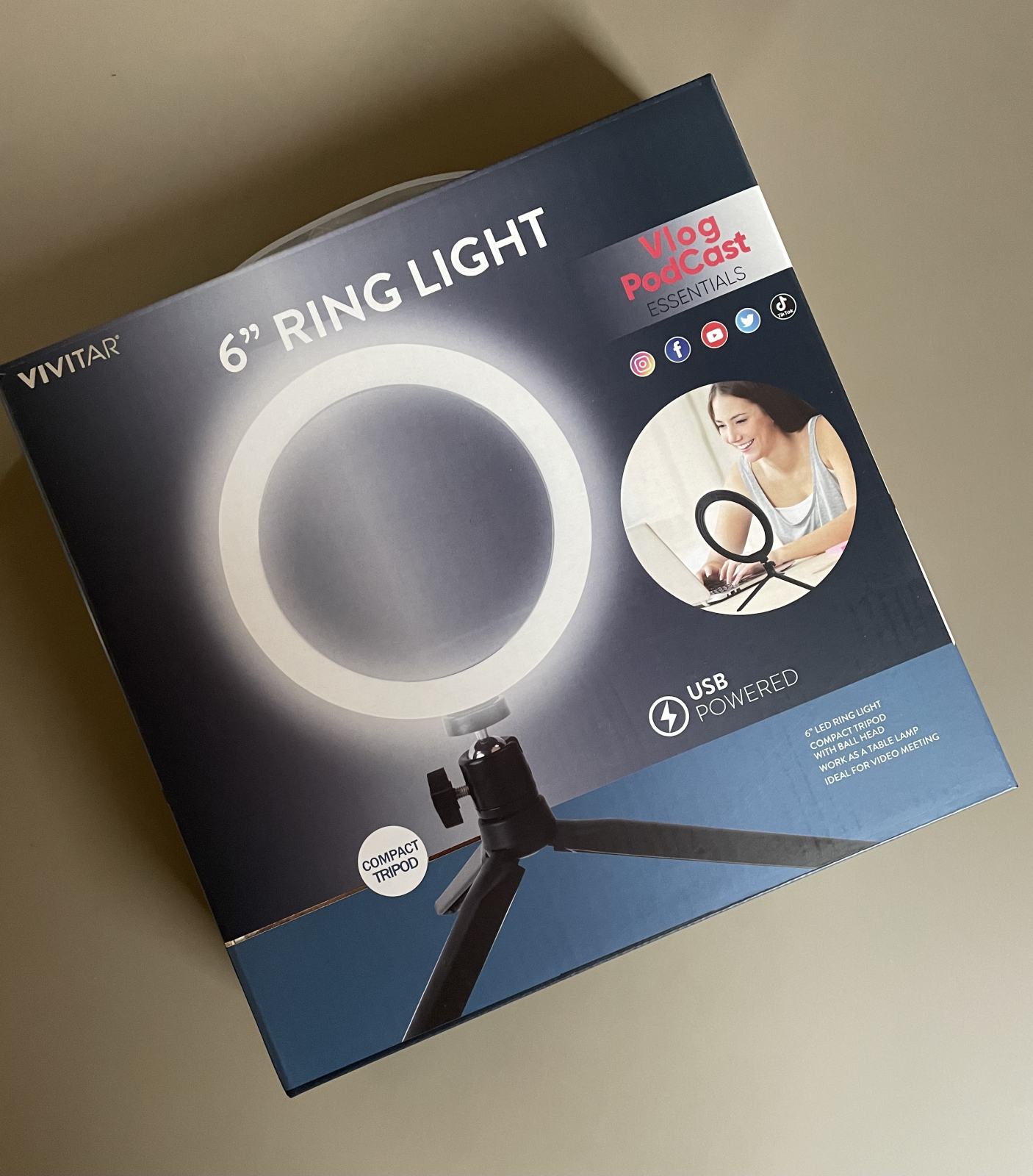 VIVITAR 6 ring light - novo
