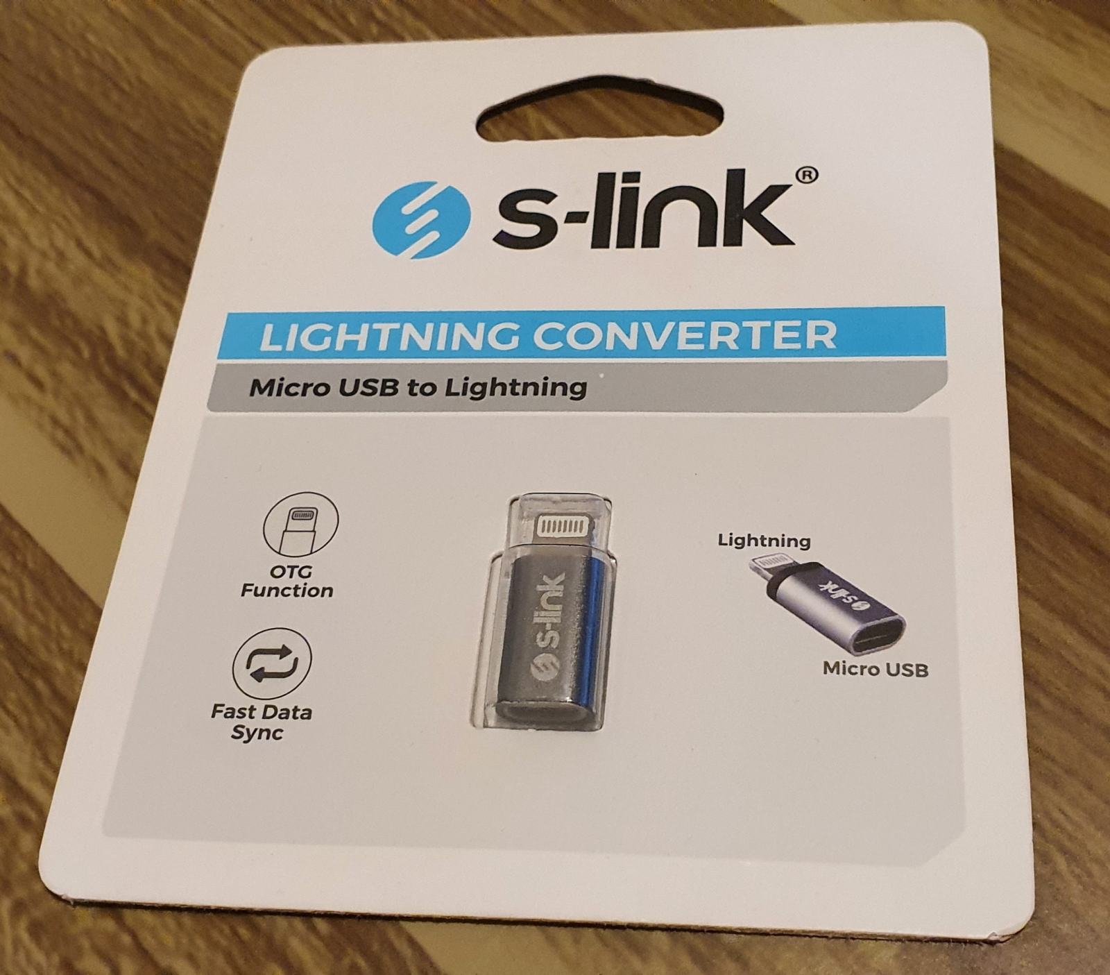 Adapter micro USB / lightning, za Apple telefone, NOV, zapakiran!