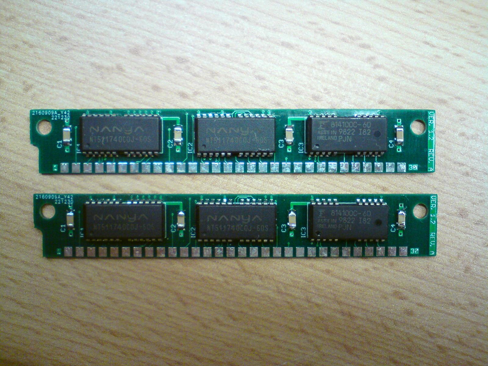 Expand DRAM 4Mb 30 pin SIMM