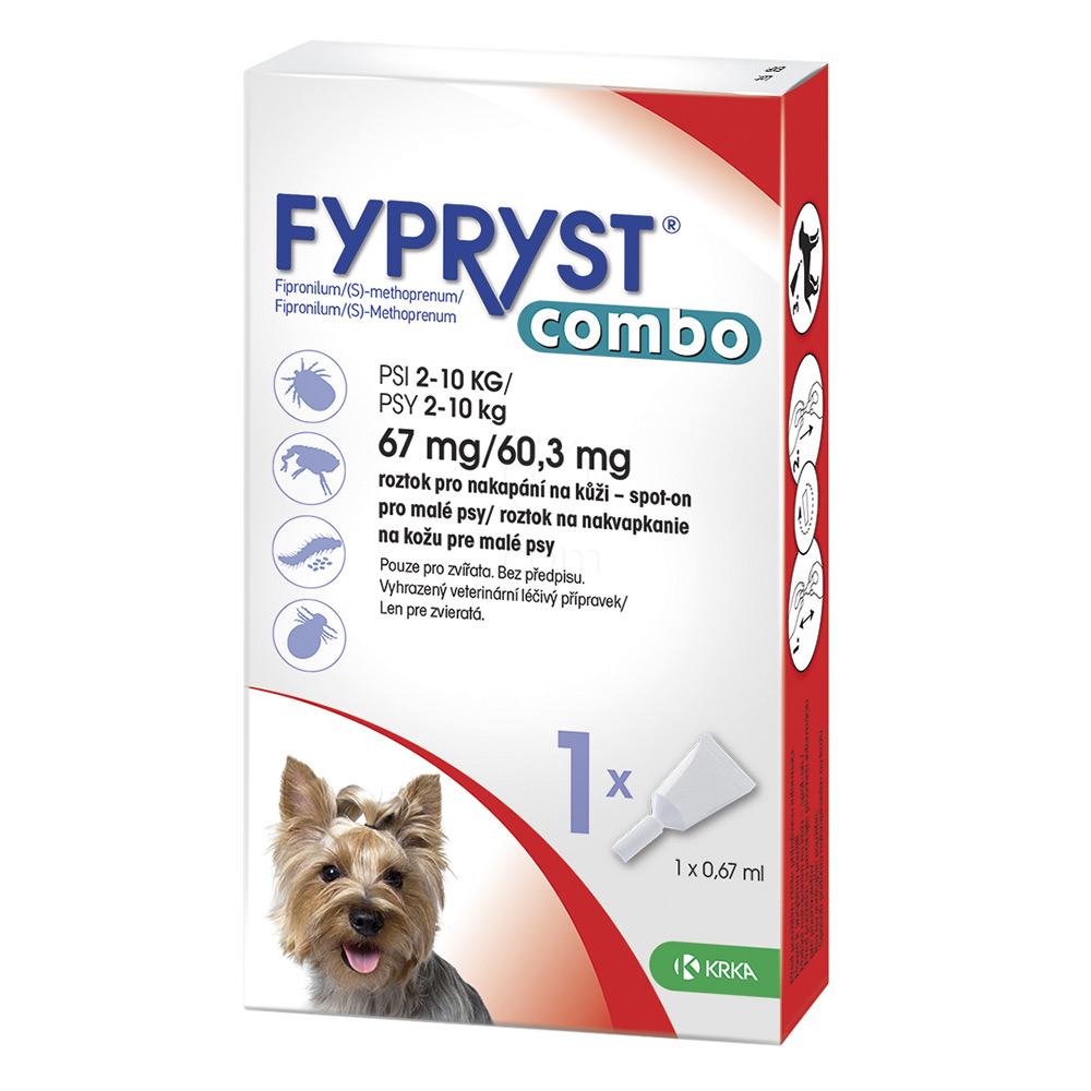 Ampula - zaščita proti bolham in klopom Fypryst Combo (2-10 kg)-2 kom