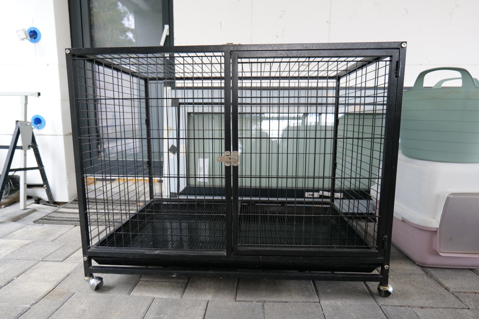 Kletka s koleščki, 2x vrata