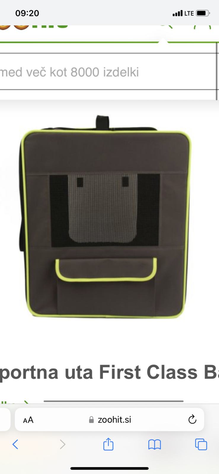 Mehki transporter First Class Basic, velikost M