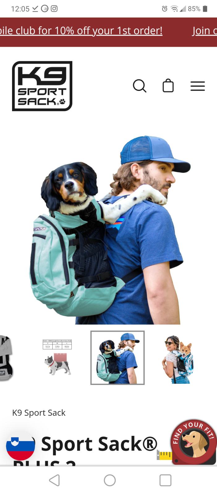 Nahrbtni za psa K9 sport sack