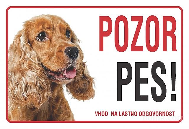 POZOR PES TABLA, PASJA TABLICA, MOJ PES