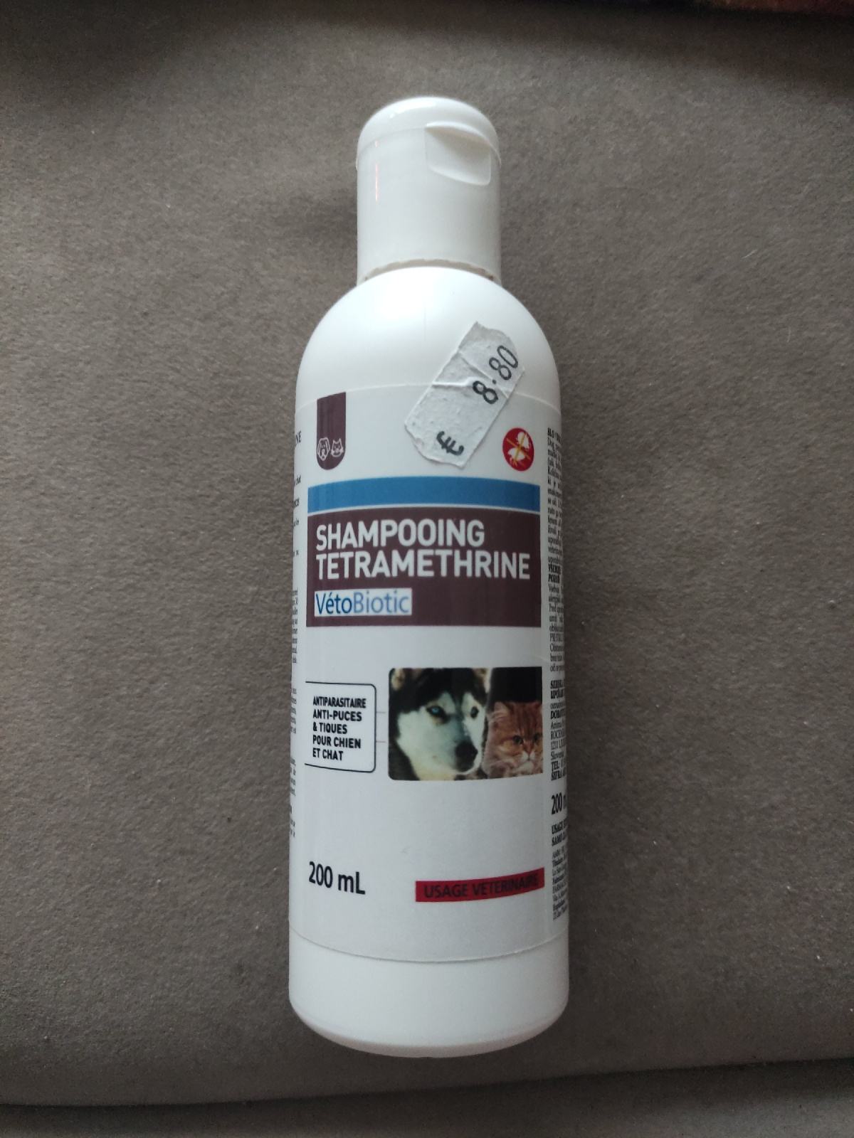 Šampon za pse in mačke proti bolham, klopom, ušem